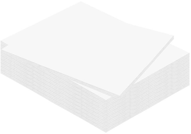 Foamboard Kangaro 50x70cm 10mm 2-zijdig wit 10 stuks