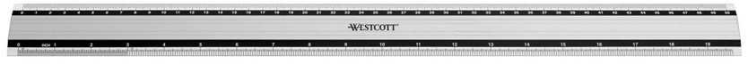 Liniaal Westcott 500mm aluminium