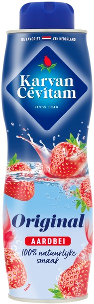 Limonadesiroop Karvan Cevitam aardbei 75% fruit 600ml