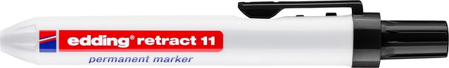 Permanent marker Edding 11 retract 1.5-3mm zwart