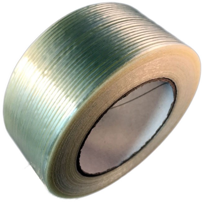 Filament tape 50mm x 50m transparant