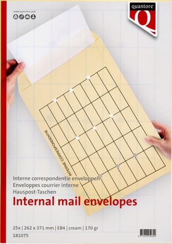 Circulatie envelop EB4 262x371mm 170 grams creme 25 stuks