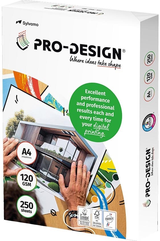 Printpapier Pro Design A4 120 grams wit 250 vel