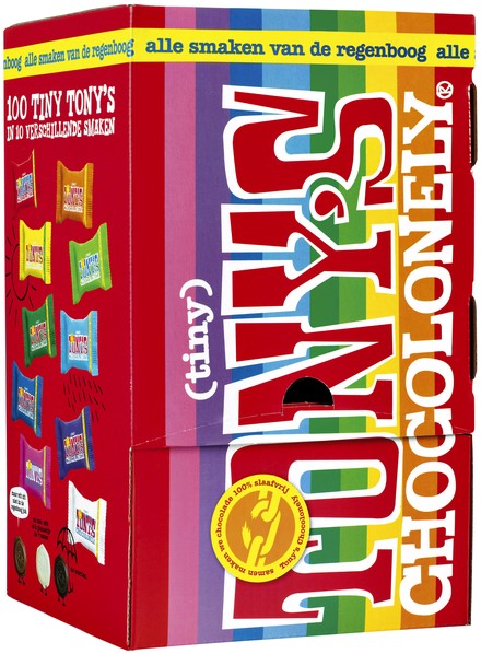 Chocolade Tiny Tony's Chocolonely mix 100 stuks
