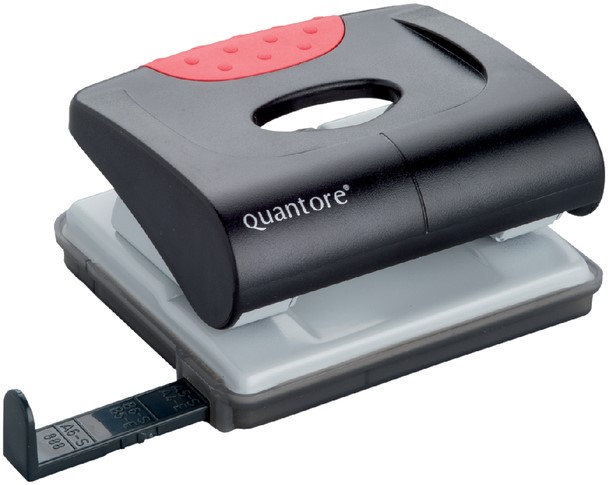 Perforator Quantore zwart 2-gaats 20 vel
