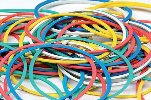 Elastiek 18 80x1,5mm 50 gram 160 stuks assorti