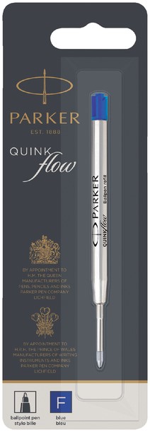 Balpenvulling Parker Quinkflow blauw fijn
