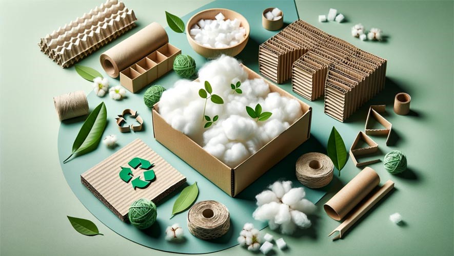 De 6 meest gebruikte duurzame verpakkingsmaterialen