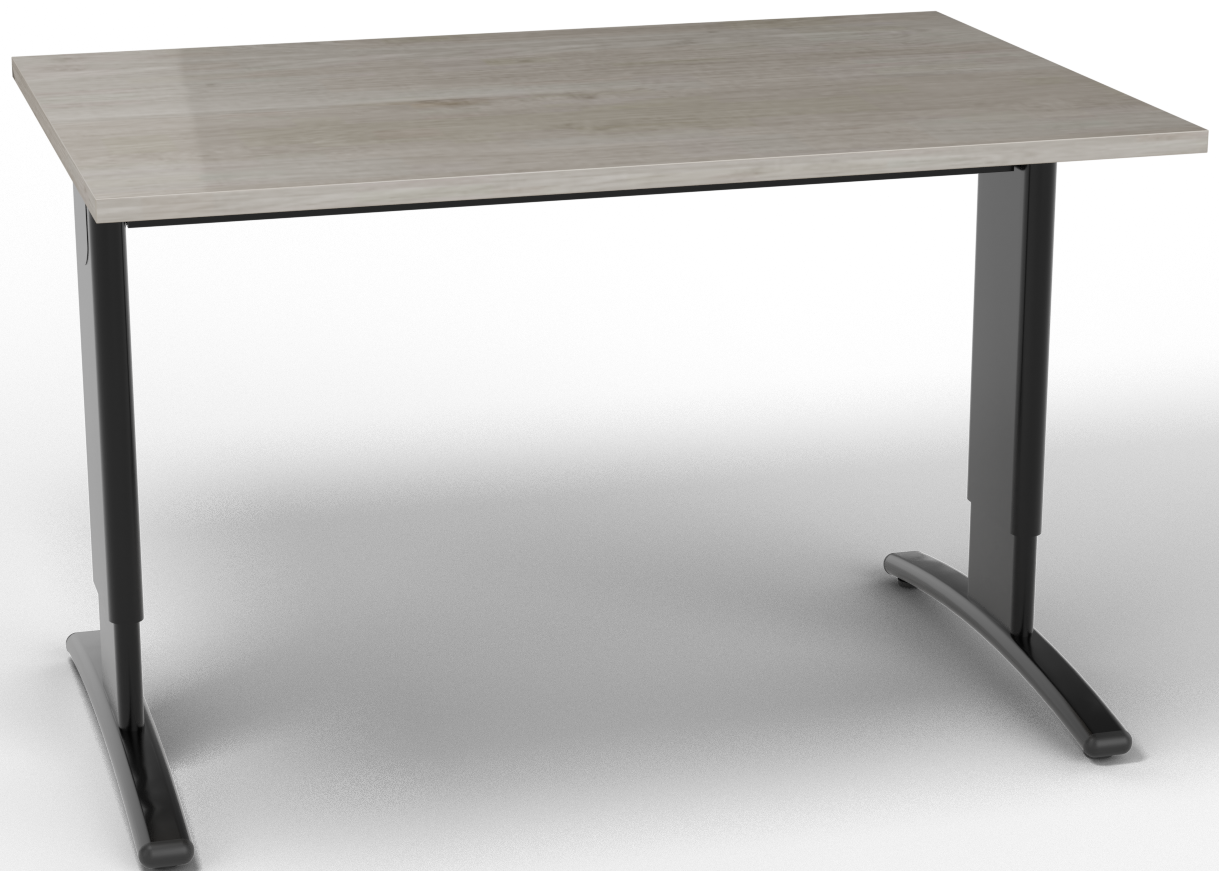 Bureau Entrada HI 120 x 80 frame zwart blad oak light