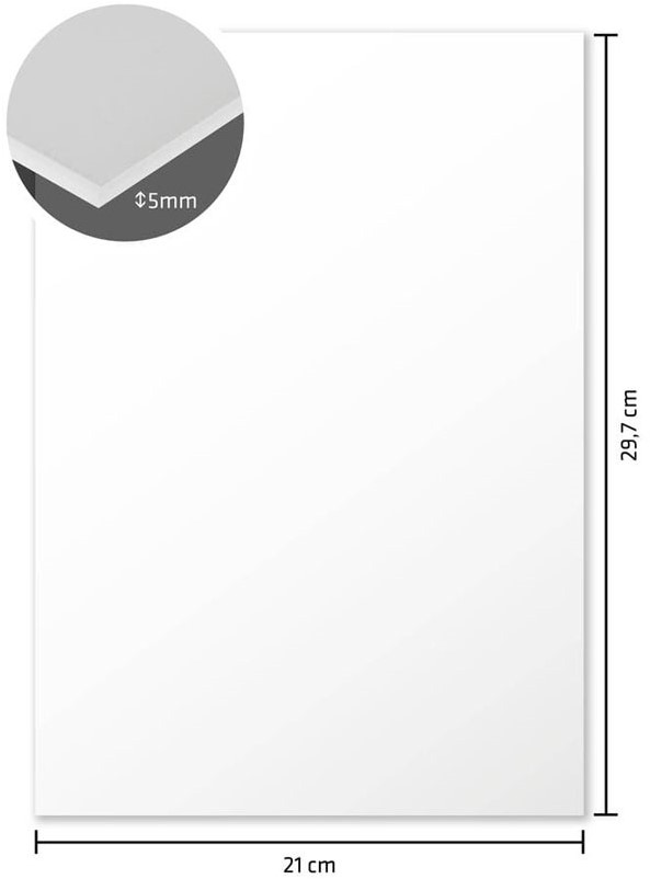 Foamboard Kangaro A4 5mm ZELFKLEVEND wit 20 stuks