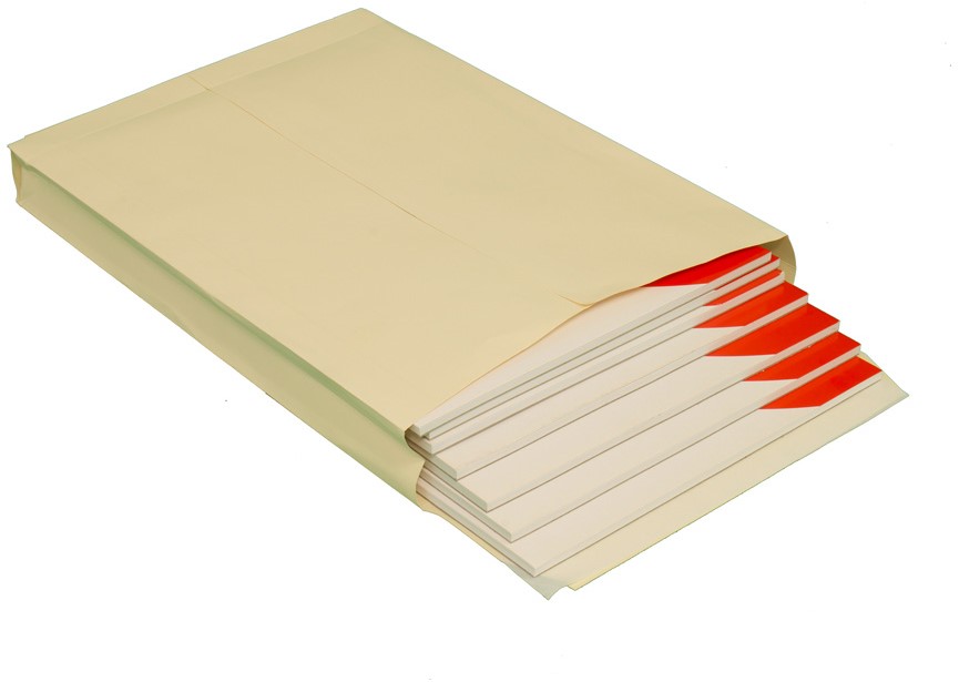 Akte envelop IEZZY Pack met zijvouw 229x324x38mm 170 grams creme 10 stuks.